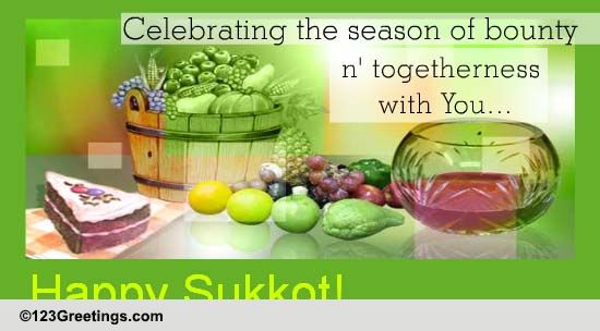 Celebrating Sukkot! Free Sukkot eCards, Greeting Cards | 123 Greetings