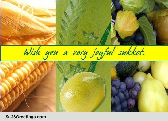 Joyful Sukkot! Free Sukkot eCards, Greeting Cards | 123 Greetings