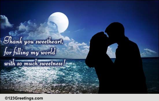Thank You Sweetheart! Free Love eCards, Greeting Cards | 123 Greetings