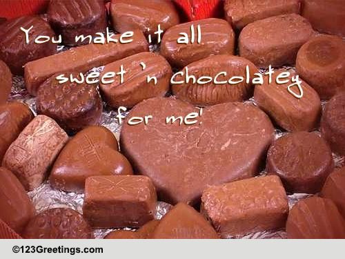 Sweet 'N Chocolatey... Free Chocolate Day eCards, Greeting Cards | 123 ...