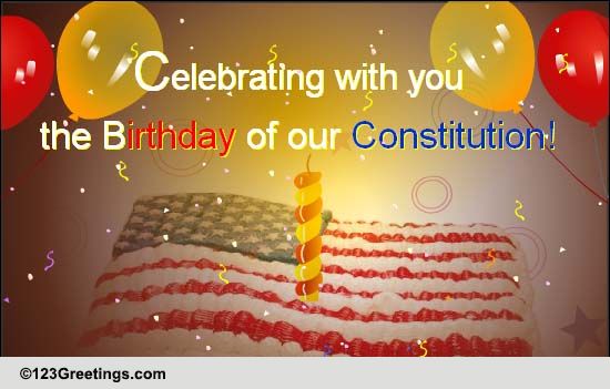 Constitution Day Warm Wishes... Free Constitution Day eCards | 123 ...