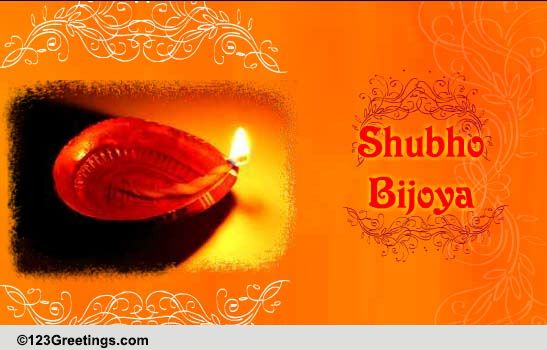 Maa Leaves Behind Her Blessings... Free Shubho Bijoya eCards | 123 ...
