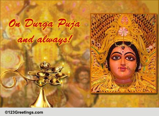 Love And Blessings Of Maa Durga... Free Religious Blessings eCards ...