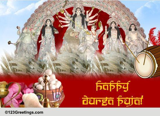 Wish Happy Durga Puja. Free Happy Durga Puja eCards, Greeting Cards ...