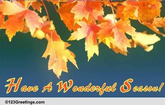 Bright Days Of Autumn... Free Happy Autumn eCards, Greeting Cards | 123 ...