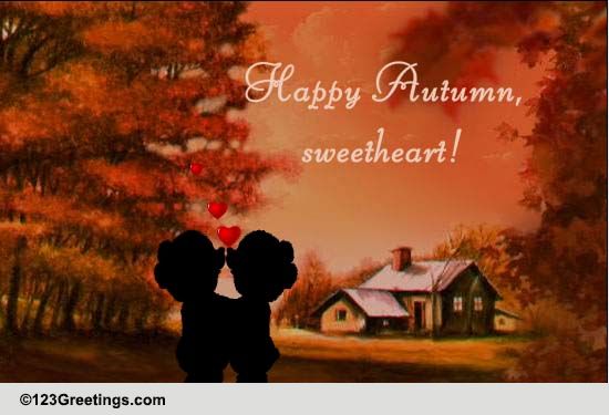 A Cute Romantic Wish On Autumn. Free Love eCards, Greeting Cards | 123 ...