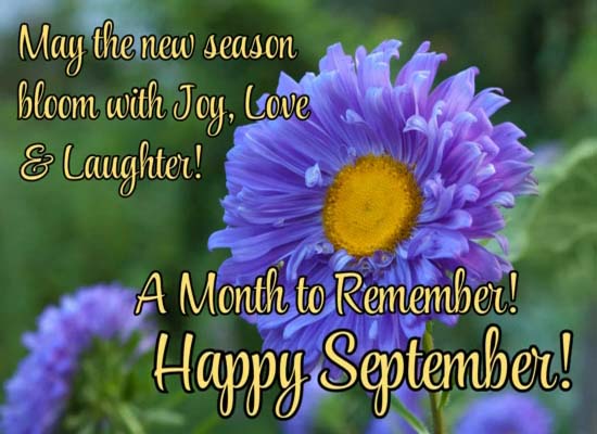 September A Month To Remember. Free September Flowers eCards | 123 ...
