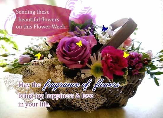 Beautiful Flowers On Flower Week. Free Flower Week eCards | 123 Greetings