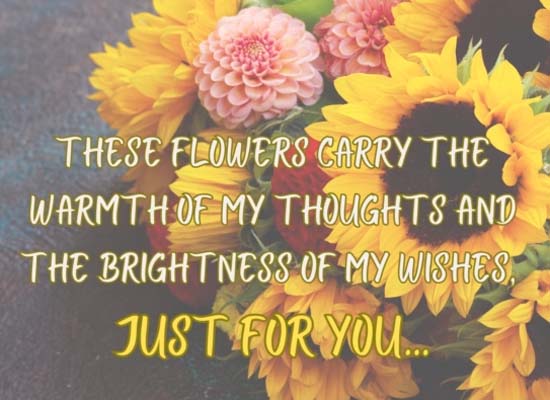 Flowers Just For You. Free Flower Week eCards, Greeting Cards | 123 ...