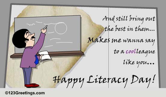 Happy Literacy Day... Free Literacy Day eCards, Greeting Cards | 123 ...
