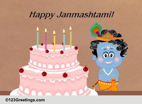 Fulfilling Janmashtami! Free Janmashtami eCards, Greeting Cards | 123 ...