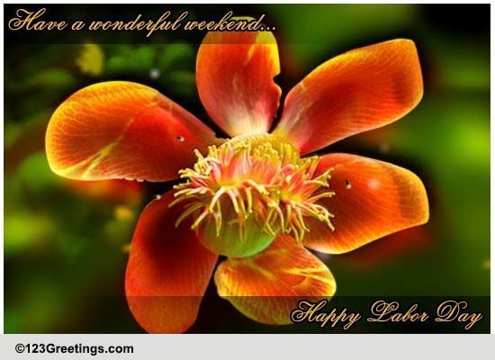 Labor Day Greeting! Free Weekend eCards, Greeting Cards | 123 Greetings