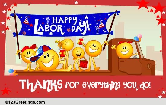 Labor Day Honor Labor Cards, Free Labor Day Honor Labor Wishes | 123 ...