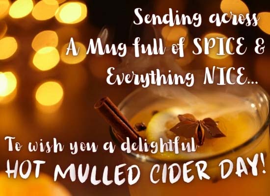 National Hot Mulled Cider Day Cards, Free National Hot Mulled Cider Day ...