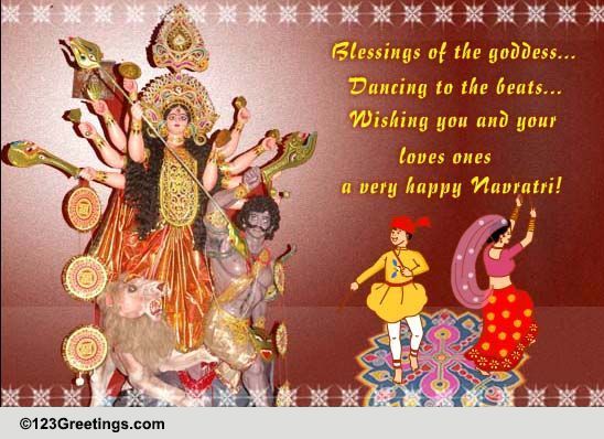 Blessings On Navratri. Free Navratri eCards, Greeting Cards | 123 Greetings