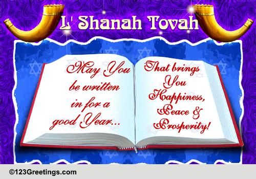 Be Written In For Rosh Hashanah! Free Religious Blessings eCards | 123 ...