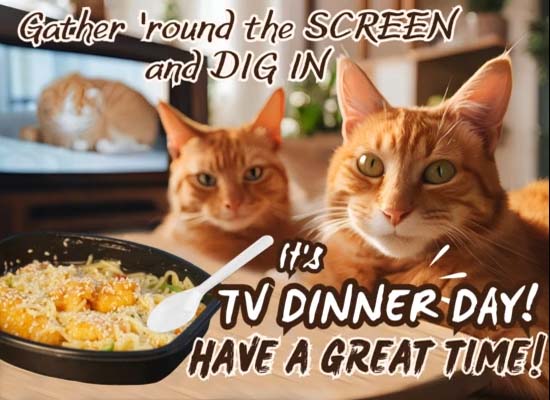 On TV Dinner Day!! Free TV Dinner Day eCards, Greeting Cards | 123 ...