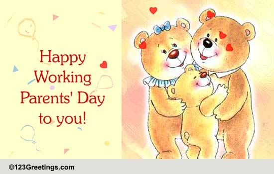 I Feel So Lucky! Free Working Parents Day eCards, Greeting Cards | 123 ...