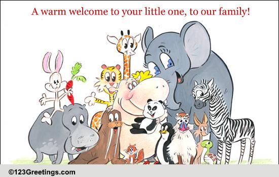 Welcome The New Baby! Free Family Additions eCards, Greeting Cards ...