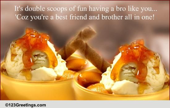 For A Cool Brother! Free Brother eCards, Greeting Cards | 123 Greetings