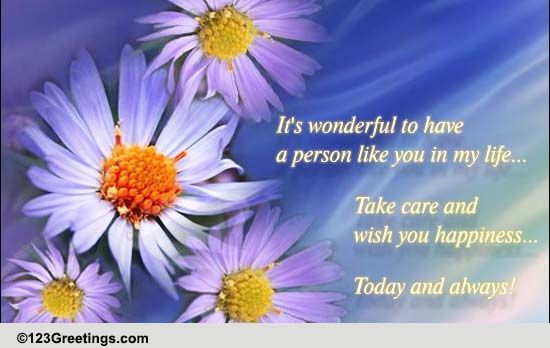 Wish You Happiness! Free Floral Wishes eCards, Greeting Cards | 123 ...