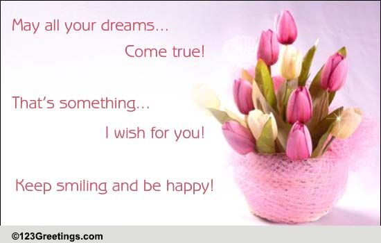 A Special Wish! Free Floral Wishes eCards, Greeting Cards | 123 Greetings