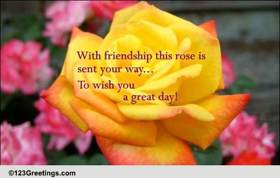 Flowers For a Friend Cards, Free Flowers For a Friend Wishes | 123 ...