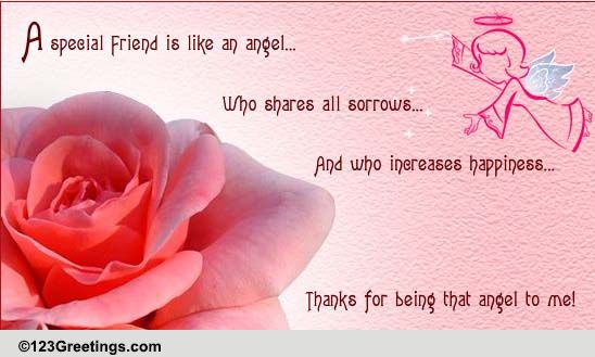 Angel! Free For a Friend eCards, Greeting Cards | 123 Greetings
