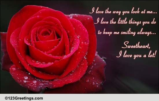 I Love You A Lot! Free For Your Love eCards, Greeting Cards | 123 Greetings