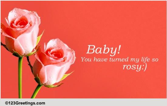 Roses For My Baby! Free Roses eCards, Greeting Cards | 123 Greetings