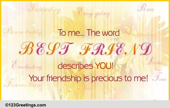 Best Friend Describes... Free Best Friends eCards, Greeting Cards | 123 ...
