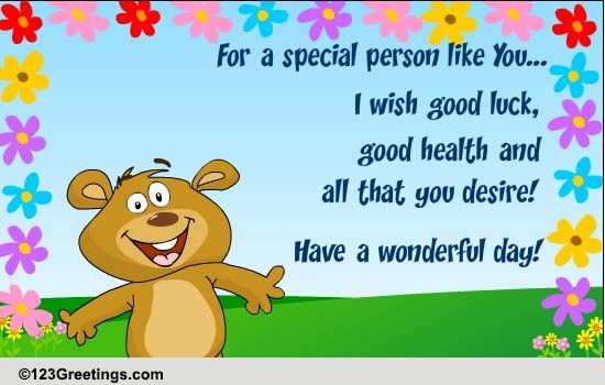 Good Luck, Good Health And More! Free Friendship Etc eCards | 123 Greetings