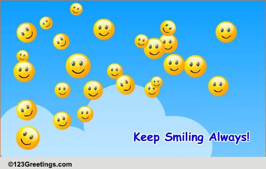 Sending You Lots Of Smiles! Free Fun eCards, Greeting Cards | 123 Greetings