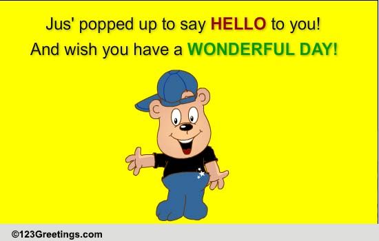 A Funky Hello... Free Hello eCards, Greeting Cards | 123 Greetings