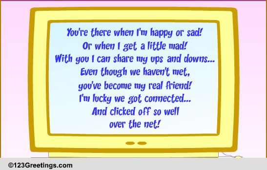 Friendship Internet Friends Cards, Free Friendship Internet Friends ...