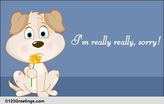 I Am So Very Sorry... Free Sorry eCards, Greeting Cards | 123 Greetings