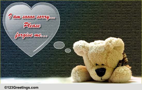 I Am Soooo Sorry! Free Sorry eCards, Greeting Cards | 123 Greetings