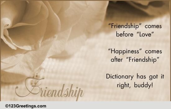 Friendship Words! Free Thoughts eCards, Greeting Cards | 123 Greetings