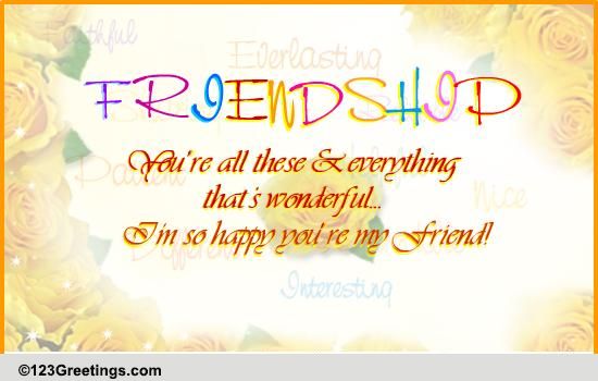 To A Wonderful You... Free Thoughts eCards, Greeting Cards | 123 Greetings