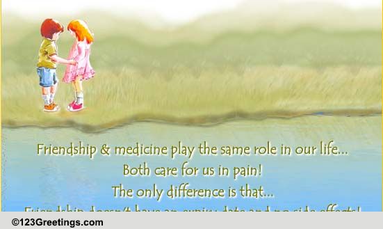 Friends Care For Us In Pain... Free Thoughts eCards, Greeting Cards ...