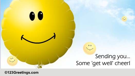 Get Well Cheer! Free Get Well Soon eCards, Greeting Cards | 123 Greetings