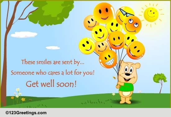 Send Smiles... Free Get Well Soon eCards, Greeting Cards | 123 Greetings