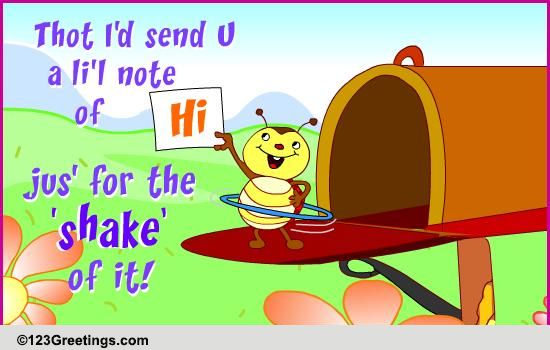 A Li'l Note Of Hi! Free Hi eCards, Greeting Cards | 123 Greetings
