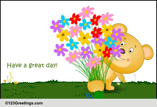 'Hi' With Flowers... Free Hi eCards, Greeting Cards | 123 Greetings