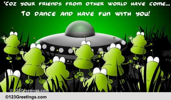 Alien Friends From The Other World! Free Hi eCards, Greeting Cards ...