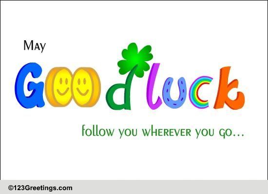 Good Luck Wish... Free Good Luck eCards, Greeting Cards | 123 Greetings