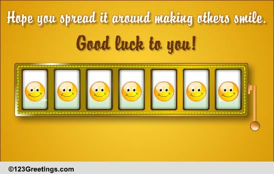 A Game Called Luck! Free Good Luck eCards, Greeting Cards | 123 Greetings