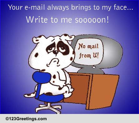 Missing Your Mails... Free Miss You eCards, Greeting Cards | 123 Greetings
