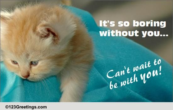 When Nothing Is Fun Without Someone. Free Miss You eCards | 123 Greetings