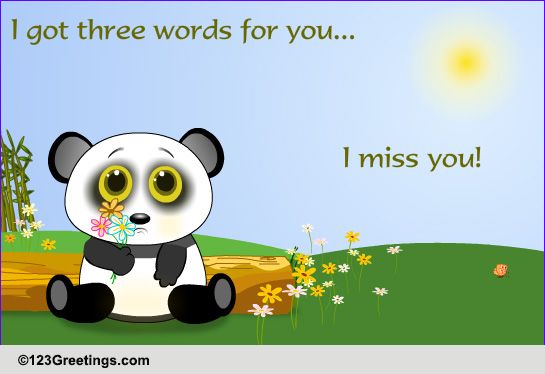 Missing Someone? Free Miss You eCards, Greeting Cards | 123 Greetings